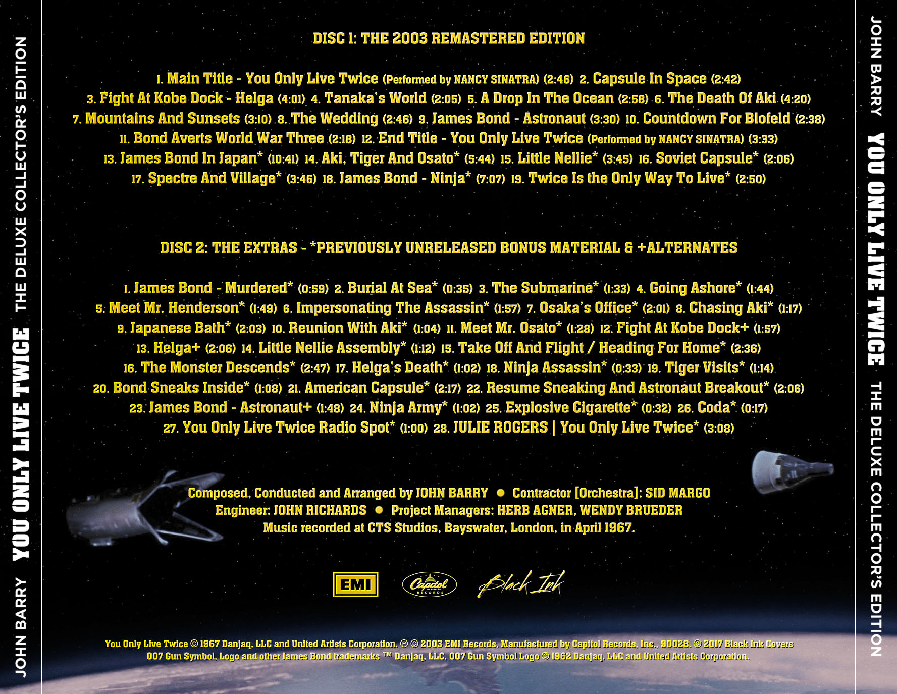 You Only Live Twice – Black Ink Covers