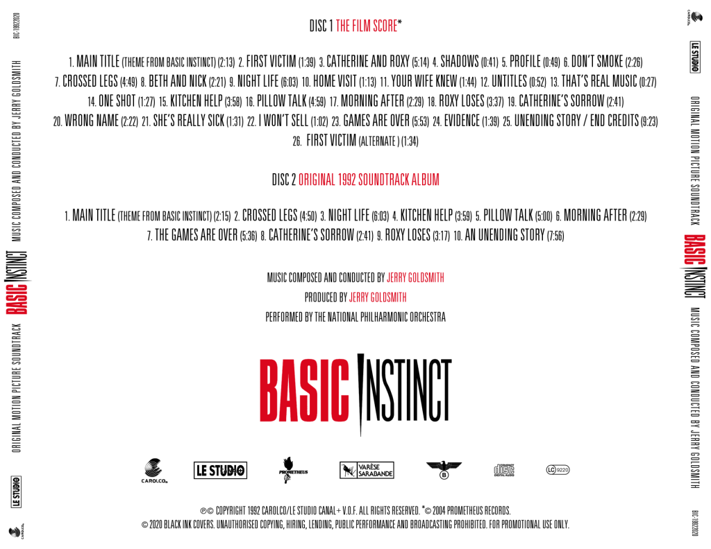 Basic Instinct – Black Ink Covers